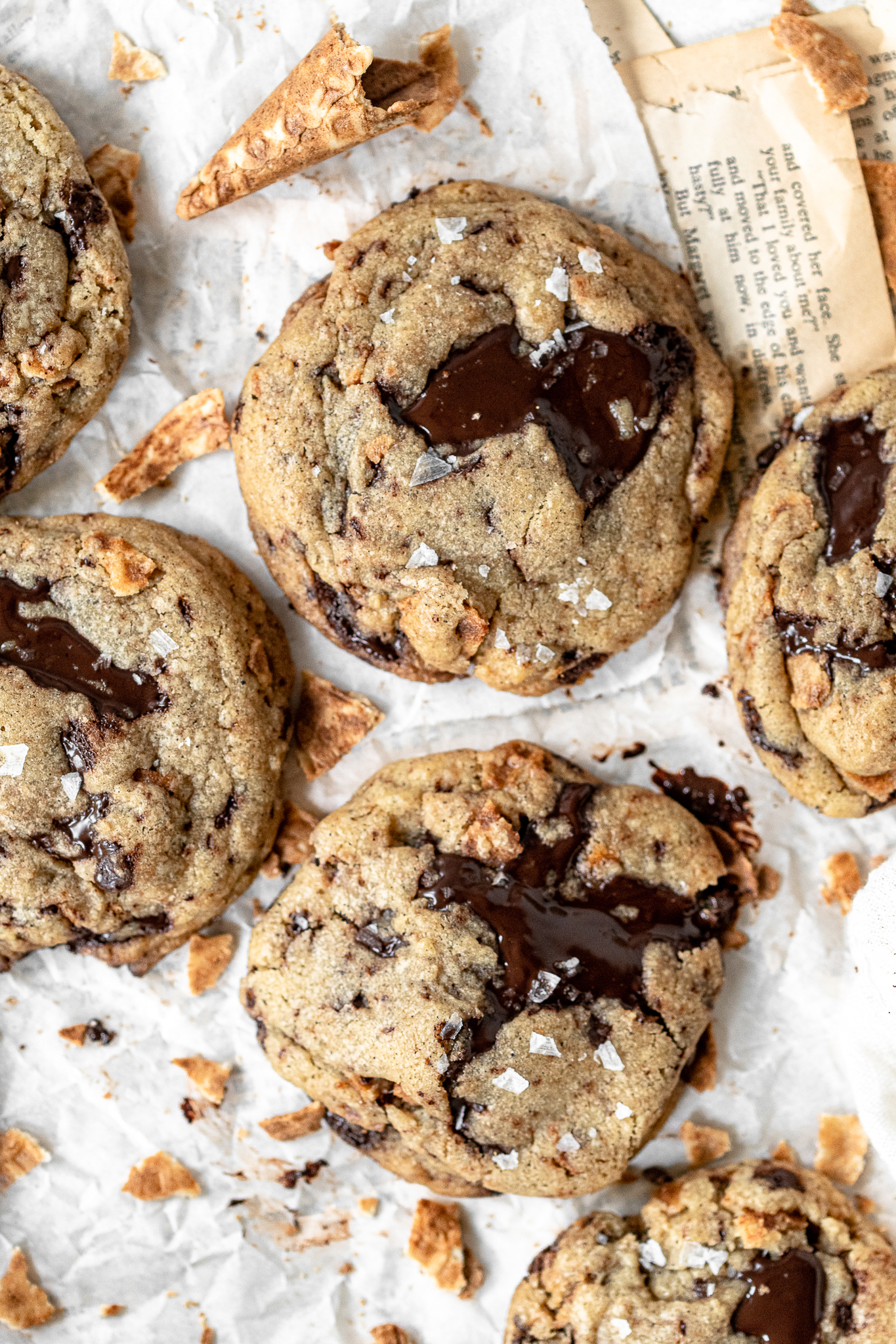 Gooey Chocolate Chunk Ice Cream Cone Cookies - Simply Unbeetable